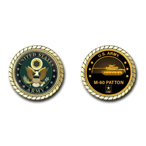 US Army M-60 Patton Challenge Coin
