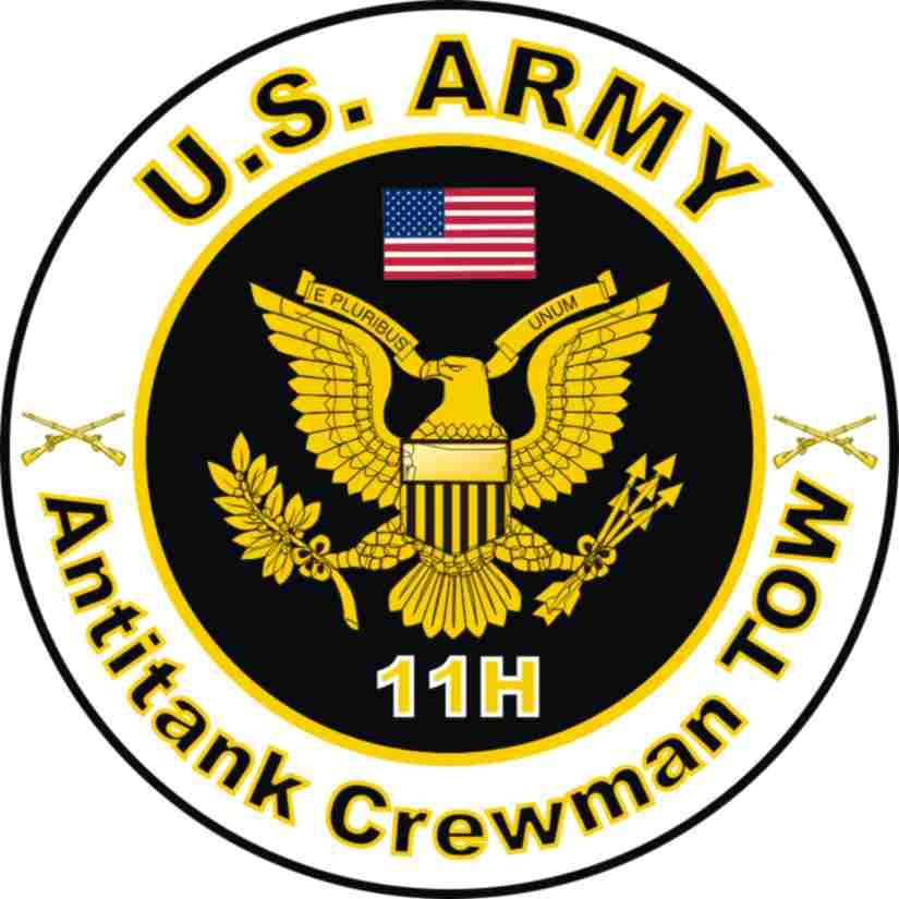 US Army MOS 11H Antitank Crewman TOW Decal - US Army MOS Decals ...