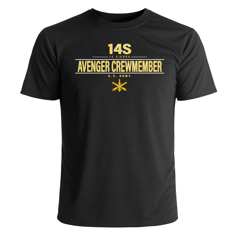 US Army MOS 14S Avenger Crewmember T-Shirt - US Army Air Defense ...