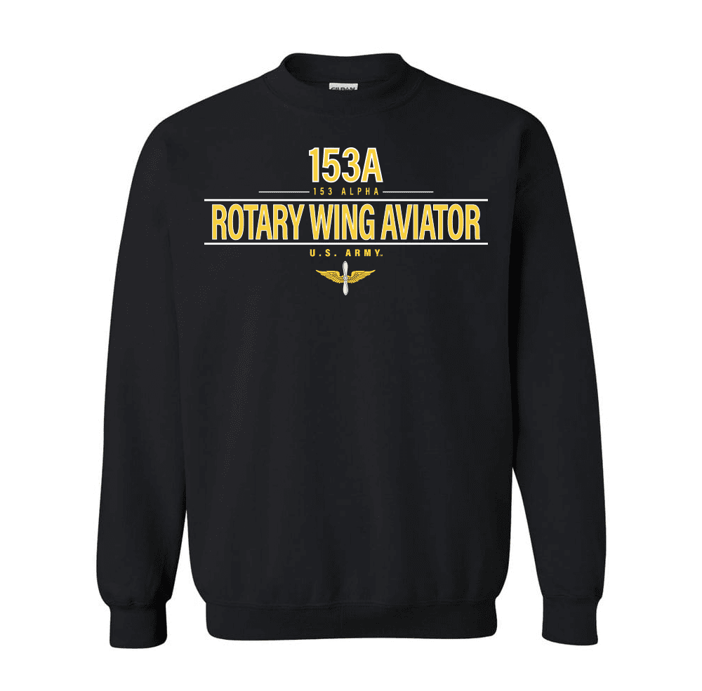 US Army MOS 153a Rotary Wing Aviator Sweatshirt - US Army Aviation MOS ...