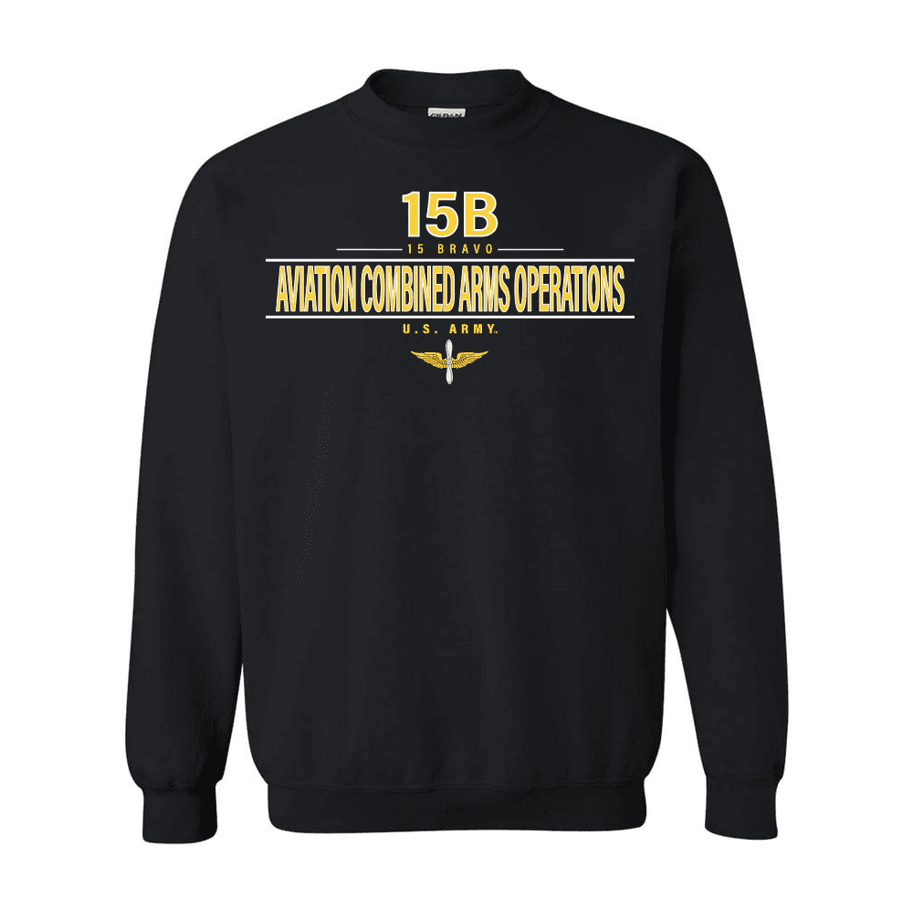 US Army MOS 15b Aviation Combined Arms Operations Sweatshirt - US Army ...