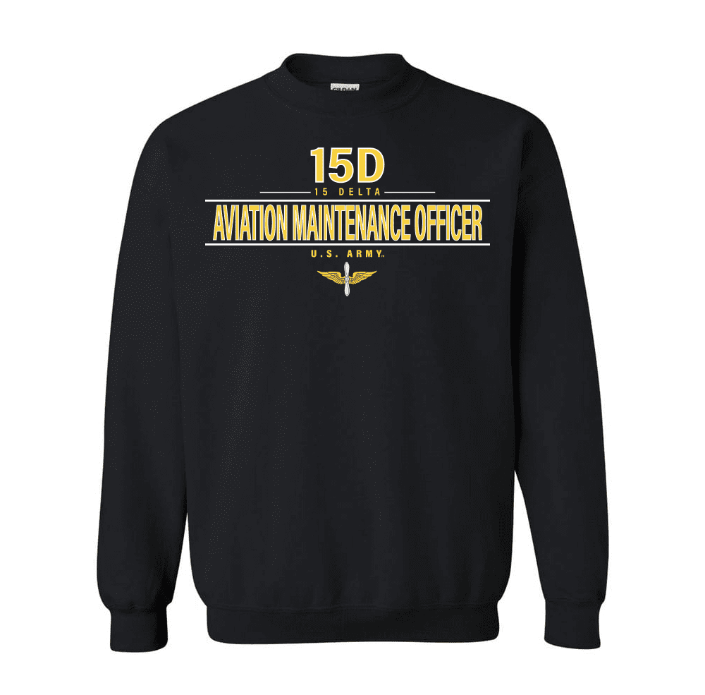 US Army MOS 15d Aviation Maintenance Officer Sweatshirt - US Army ...