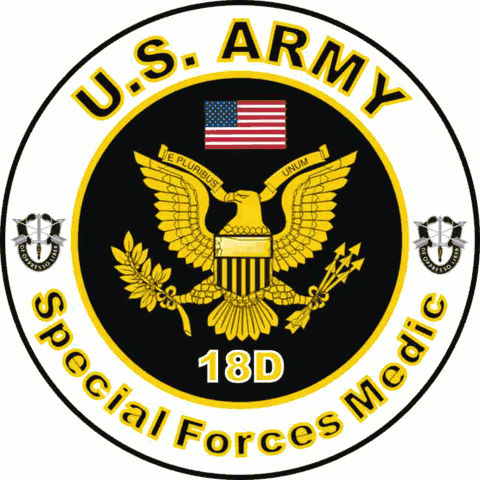 US Army MOS 18D Special Forces Medic Decal - US Army MOS Decals ...