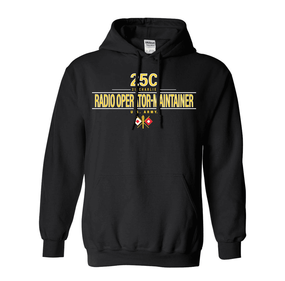 US Army MOS 25c Radio Operator Maintainer Hooded Sweatshirt - US Army ...