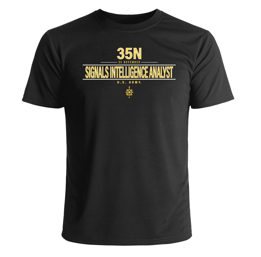 US Army MOS 35n Signals Intelligence Analyst T-Shirt - US Army Military ...