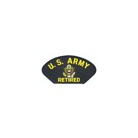 US Army Retired Hat Patch - Army Hat Patches - PriorService.com