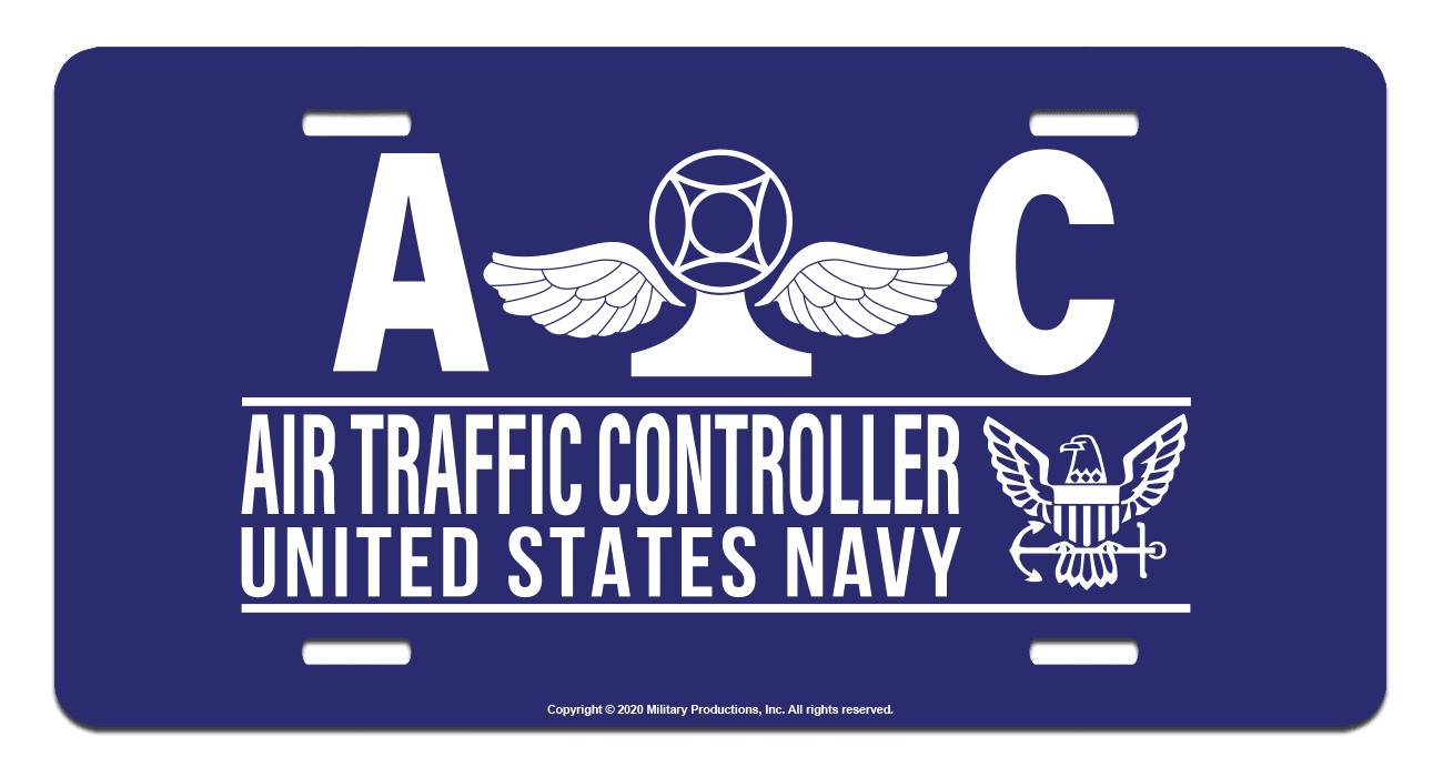 US Navy Air Traffic Controller License Plate - US Navy Rates License ...