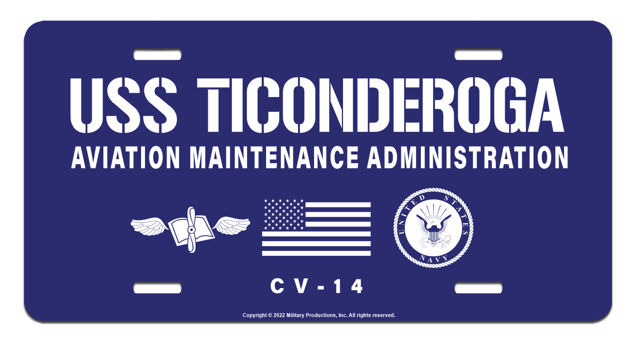 US Navy Custom Aviation Maintenance Administration License Plate - US ...