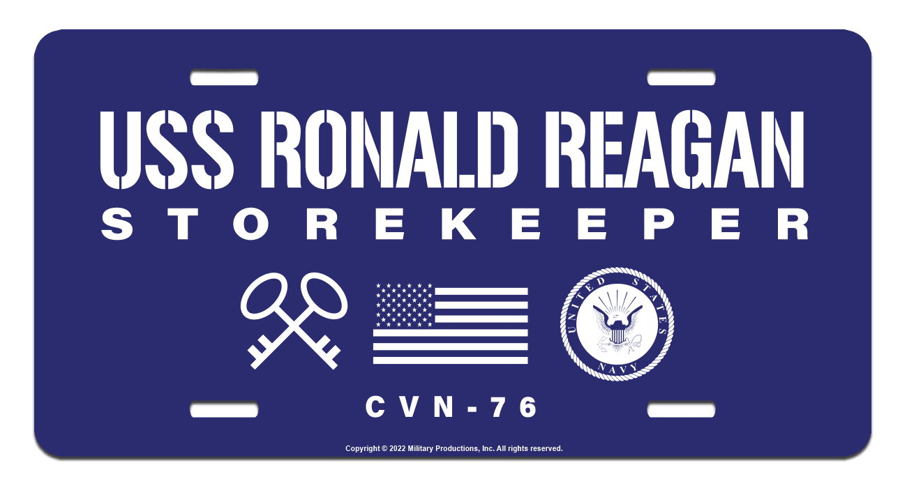 US Navy Custom Storekeeper License Plate - US Navy Custom Ship Rating ...