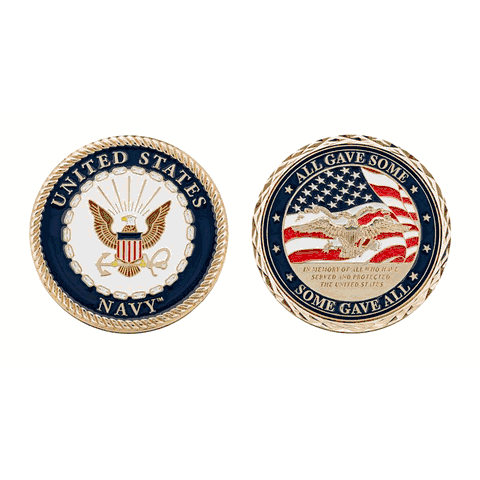US Navy Memorial Service Challenge Coin - New Navy Challenge Coins ...