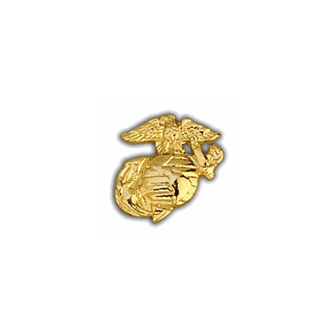 USMC Emblem 7/8" Gold Pin - Marine Corps Pins - PriorService.com