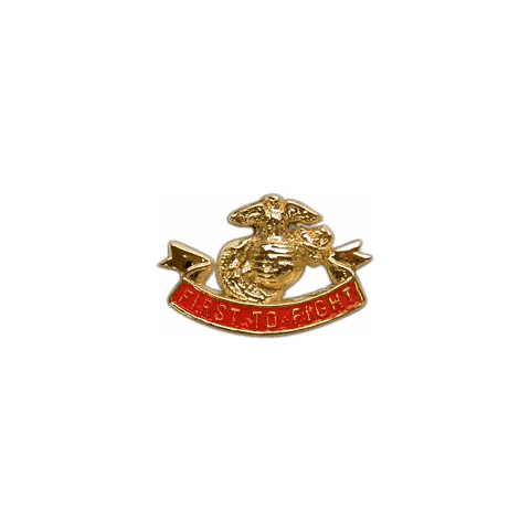 USMC First To Fight Pin - Marine Corps Pins - PriorService.com