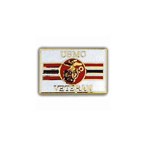 USMC Veteran Pin - Marine Corps Pins - PriorService.com