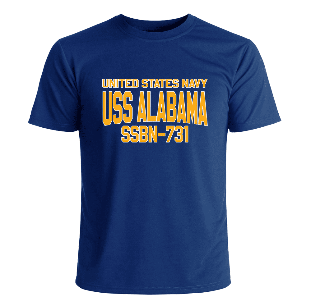 USS Alabama SSBN-731 T-Shirt - New US Navy Submarine T-Shirts ...