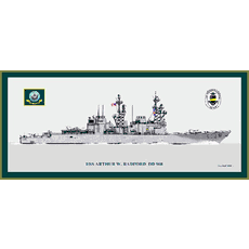 USS Brownson DD 518 Print - Destroyers A-F - PriorService.com