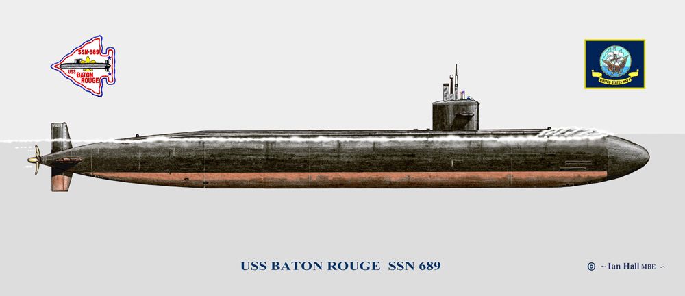 USS Baton Rouge SSN-689 Print - Submarines A-F - PriorService.com