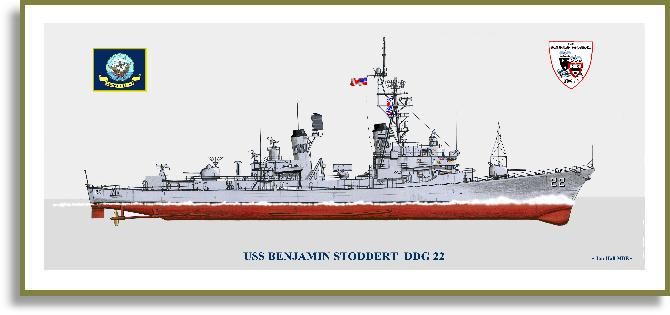 USS Benjamin Stoddert DDG-22 Print - Destroyers A-F - PriorService.com