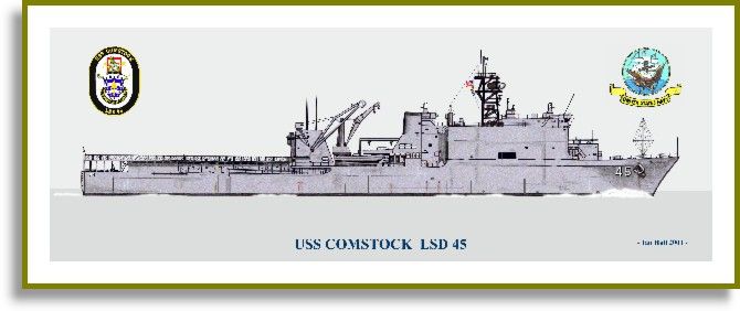 USS Comstock LSD-45 Print - Amphibious A-F - PriorService.com