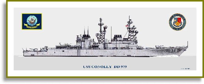 USS Conolly DD-979 Print - Destroyers A-F - PriorService.com