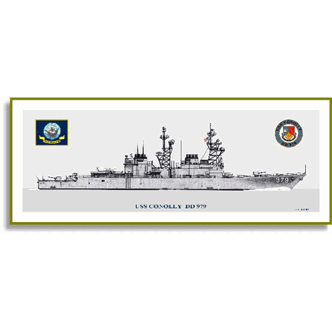 USS Conolly DD-979 Print - Destroyers A-F - PriorService.com