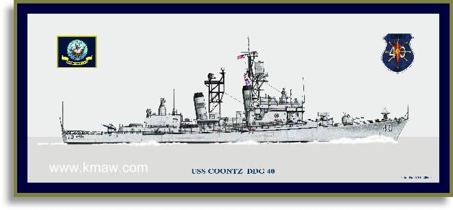 USS Coontz DDG-40 Print - Destroyers A-F - PriorService.com