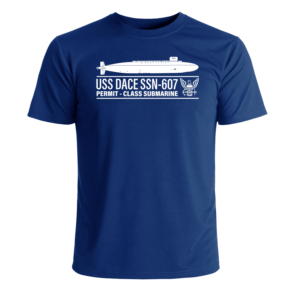 USS Dace SSN-607 T-Shirt - New US Navy Submarine T-Shirts ...