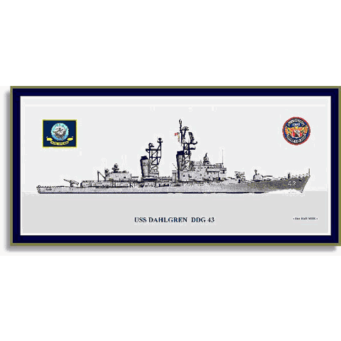 USS Dahlgren DDG-43 Print - Destroyers A-F - PriorService.com