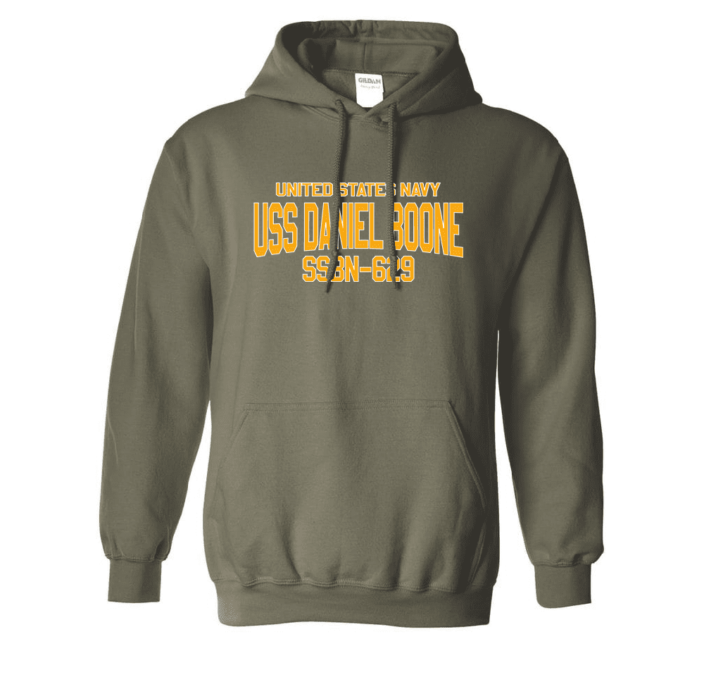 USS Daniel Boone SSBN-629 Hooded Sweatshirt - New US Navy Submarine ...