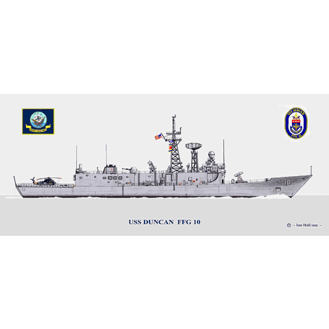 USS Duncan FFG-10 Print - Frigates A-F - PriorService.com