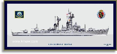 USS Dupont DD-941 Print - Destroyers A-F - PriorService.com