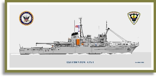 USS Edenton ATS 1 Print - Other Ships A-F - PriorService.com