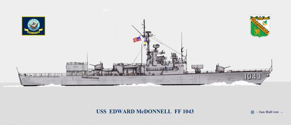 USS Edward McDonnell FF-1043 Ship Print - New Prints - PriorService.com