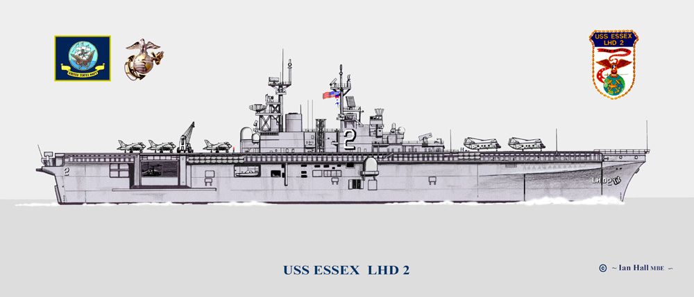 USS Essex LHD-2 Print - Amphibious A-F - PriorService.com