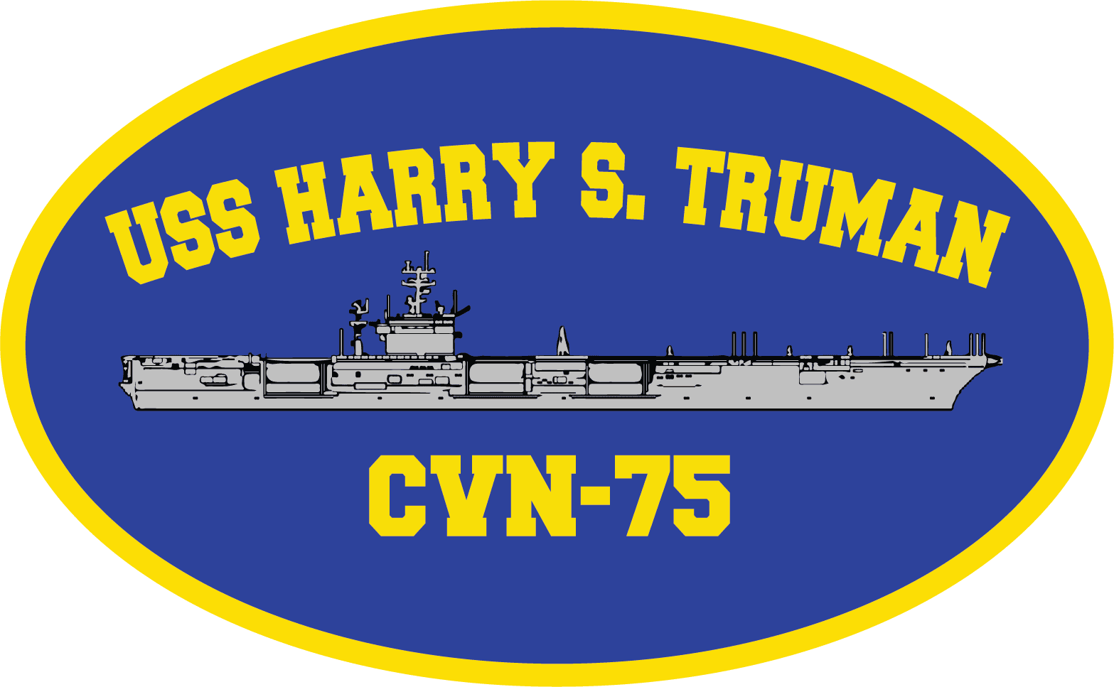 USS Harry S. Truman CVN-75 Decal - US Navy Aircraft Carrier Decals ...