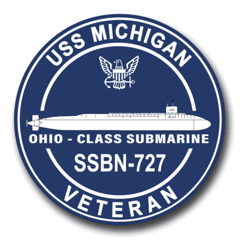 USS Michigan SSBN-727 Silhouette Veteran Decal - US Navy Submarine ...