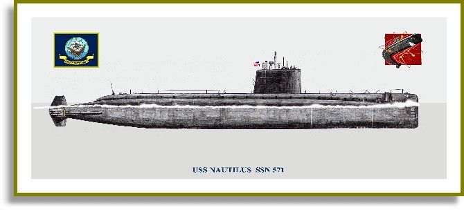 USS Nautilus SSN-571 Print - Submarines N-R - PriorService.com