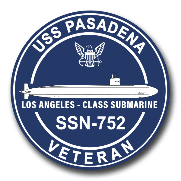 USS Pasadena SSN-752 Silhouette Veteran Decal - US Navy Submarine ...