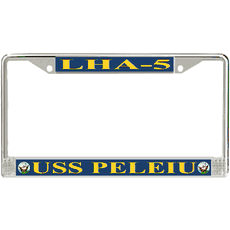 USS Saipan LHA-2 License Plate Frame - U.S. Navy LHA Amphibious Assault ...
