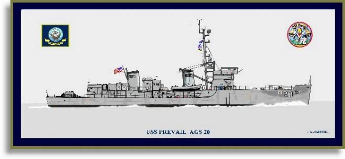 USS Prevail AGS-20 Ship Print - Other Ships N-R - PriorService.com