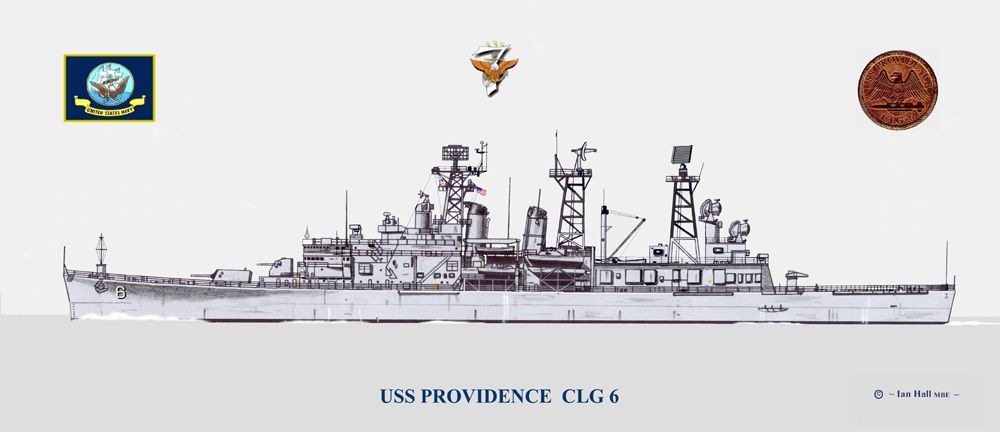 USS Providence CLG-6 Print - Cruisers N-R - PriorService.com
