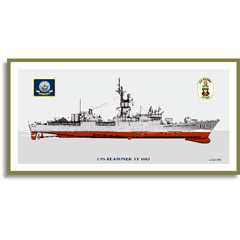 USS Reasoner FF-1063 Print - Frigates N-R - PriorService.com