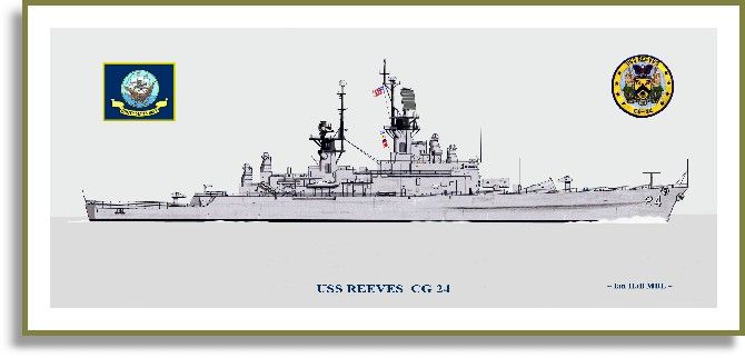 USS Reeves CG-24 Print - Cruisers N-R - PriorService.com