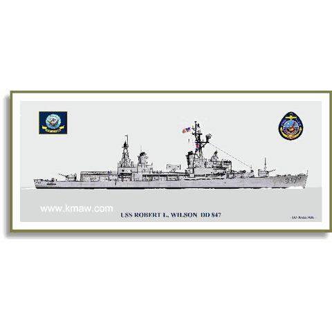 USS Robert L. Wilson DD 847 in 1960s - Destroyers N-R - PriorService.com