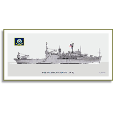 USS Tazewell APA-209 Print - Other Ships S-T - PriorService.com