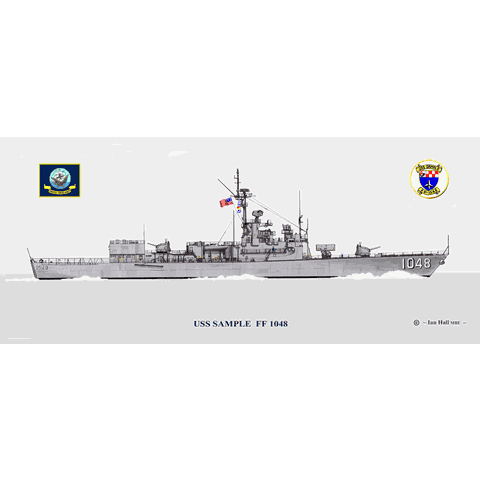 USS Sample FF 1048 - New Ship Prints - PriorService.com