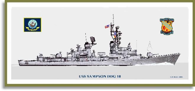 USS Sampson DDG-10 Print - Destroyers S-T - PriorService.com