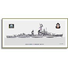 USS Twining DD-540 WWII Print - Destroyers S-T - PriorService.com