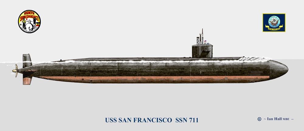 USS San Francisco SSN-711 Print - Submarines S-Z - PriorService.com