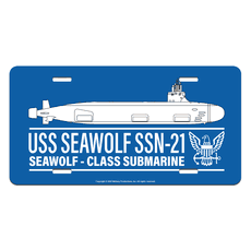 USS Sculpin SSN-590 License Plate - US Navy Submarine License Plates ...