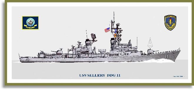 USS Sellers DDG-11 Print - Destroyers S-T - PriorService.com